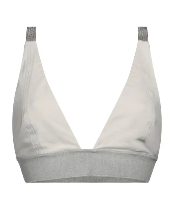 Brunello Cucinelli Comfortable Elastic Two-tone Triangle Bra