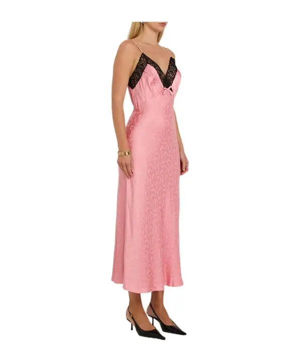 Rixo Floral Satin Camisole Dress