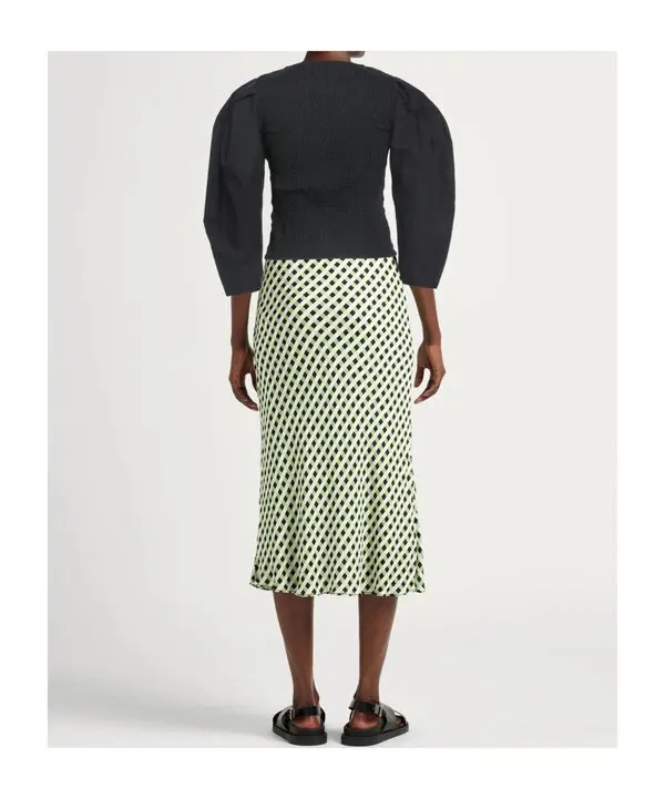 GANNI Pleated Long Sleeve Top
