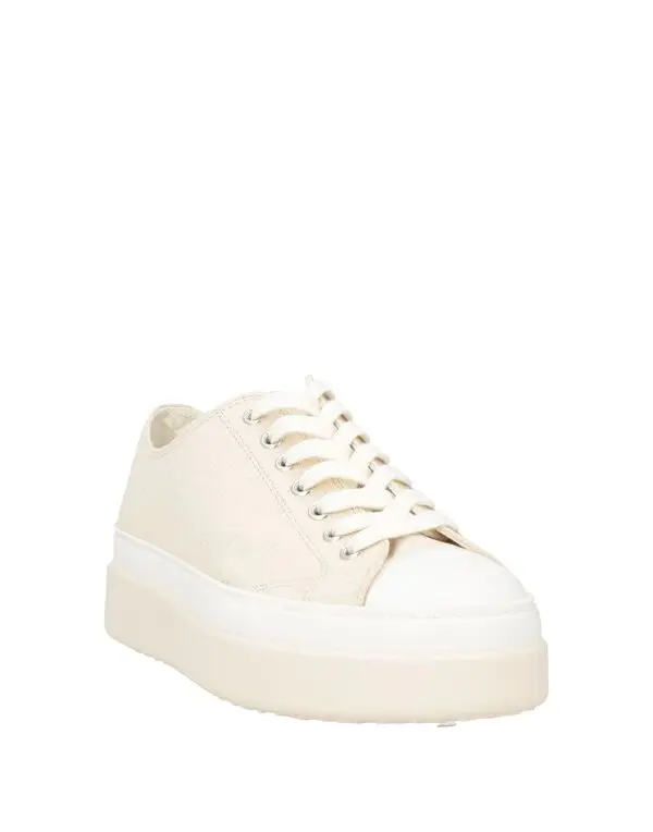 Isabel Marant Étoile Color-block Leather And Canvas Sneakers - White