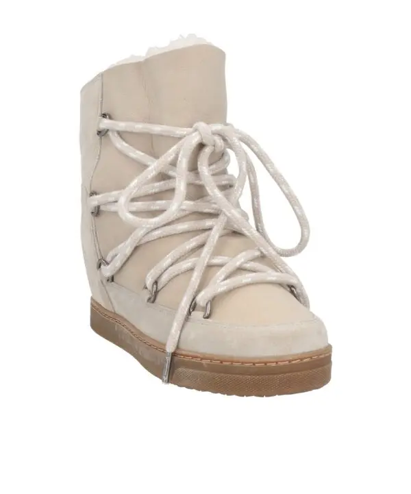 Isabel Marant Étoile Suede Platform Ankle Boots - Nude