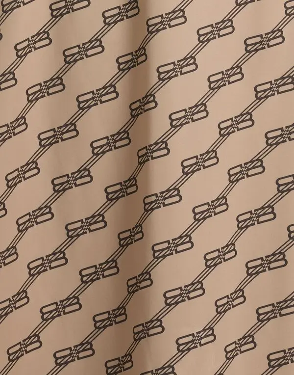 Balenciaga Logo Print Wrap Skirt