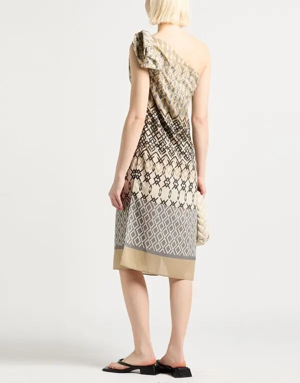 Brunello Cucinelli Colorful Woven One-shoulder Dress