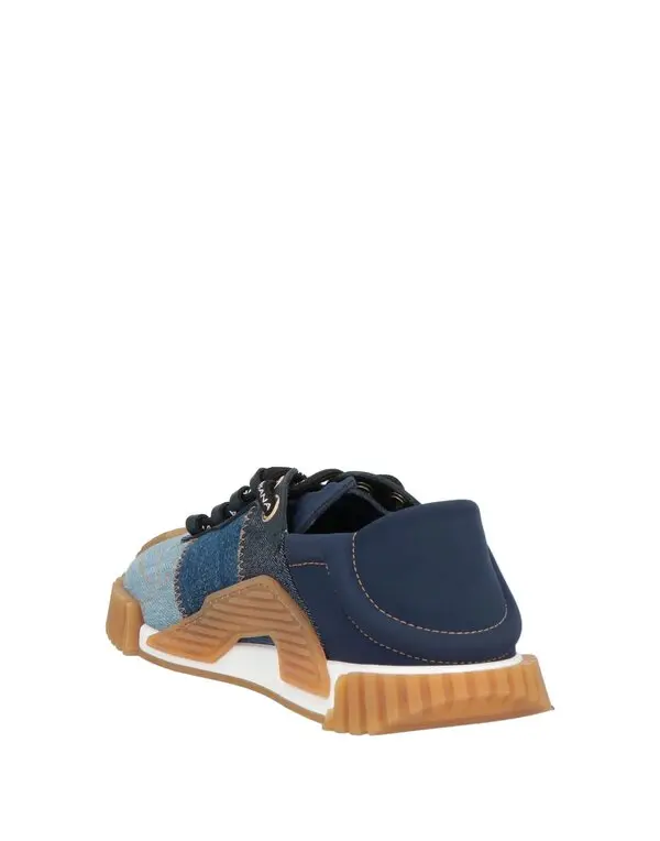 Dolce & Gabbana Paneled Denim Low-top Sneakers