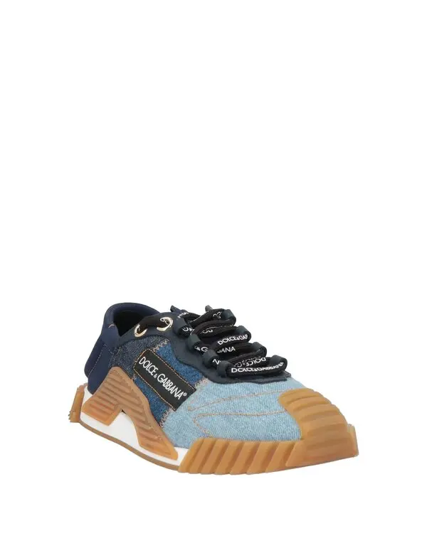 Dolce & Gabbana Paneled Denim Low-top Sneakers
