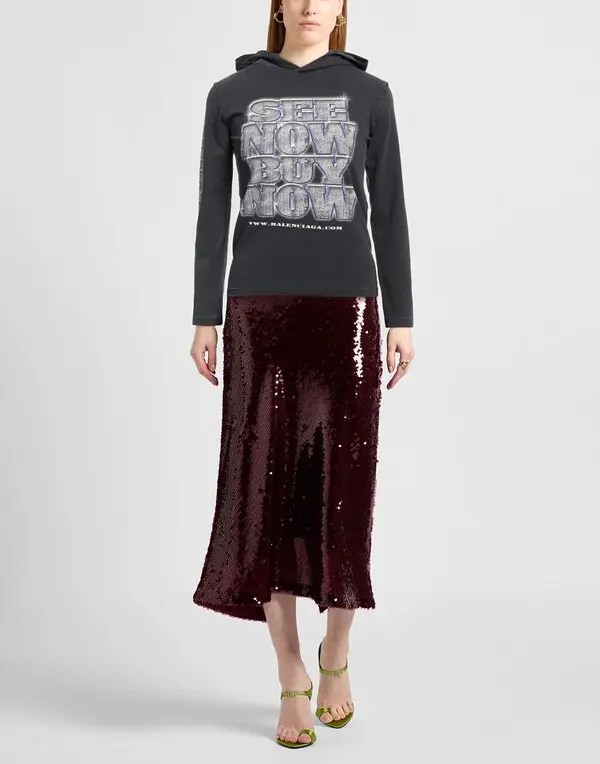 Balenciaga Printed Hooded Long-sleeve T-shirt