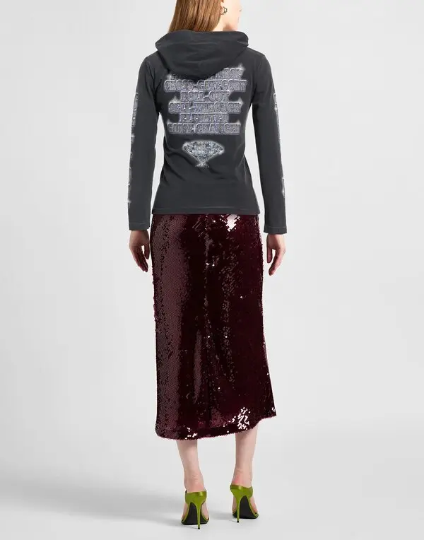Balenciaga Printed Hooded Long-sleeve T-shirt