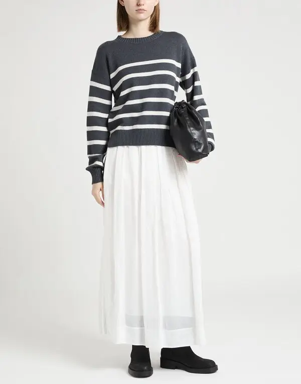 Brunello Cucinelli Striped Lightweight Cashmere Sweater
