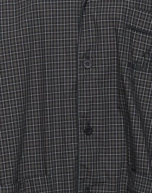 Balenciaga Plaid Long-sleeve Shirt