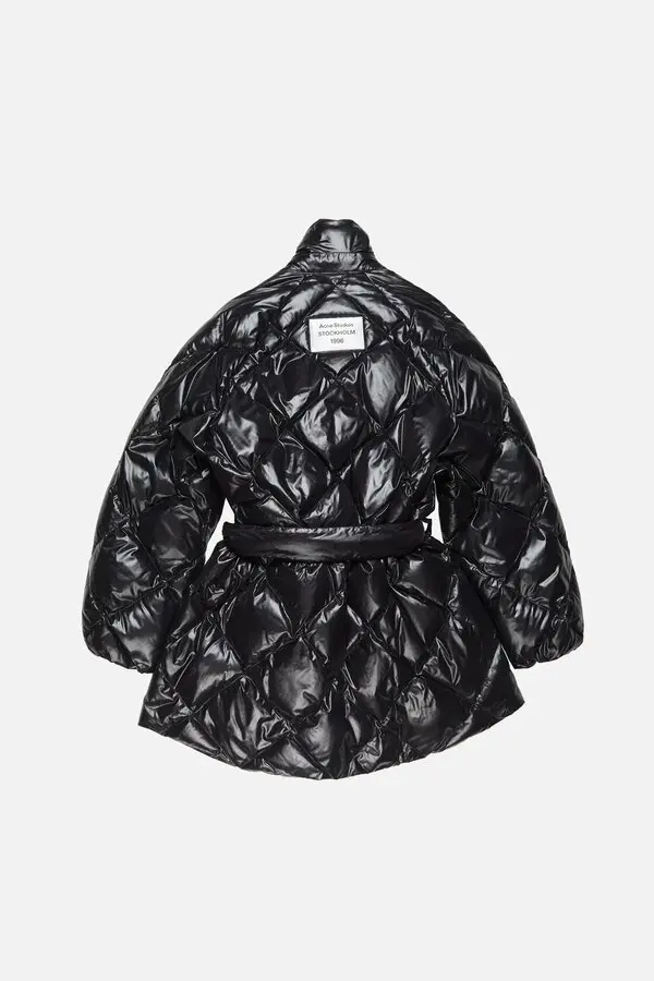 Acne Studios Quilted Belted Padded Coat