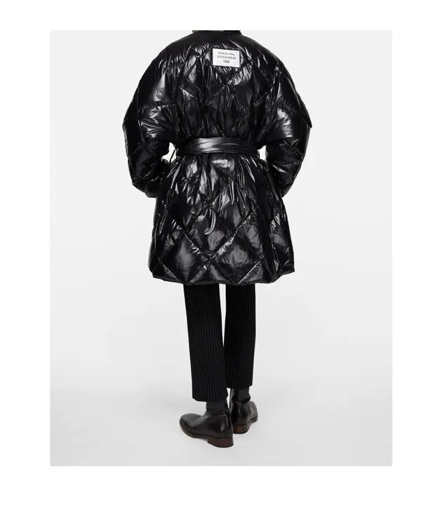 Acne Studios Quilted Belted Padded Coat