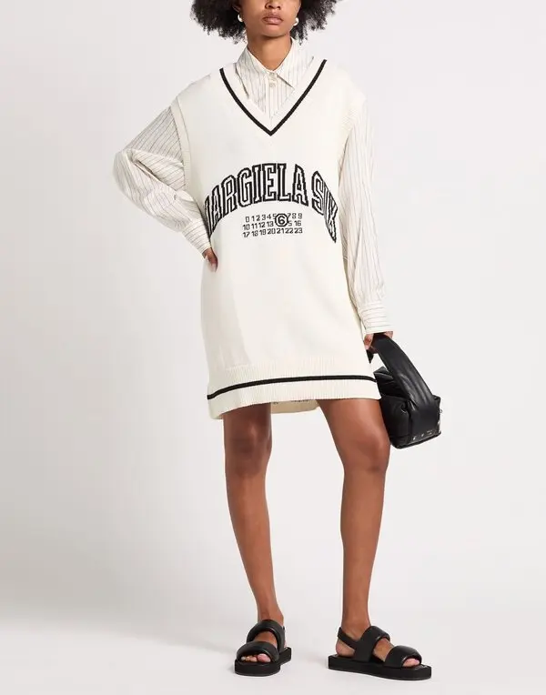 MAISON MARGIELA Sleeveless V-neck Knit Dress