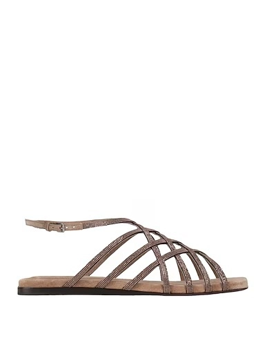 Brunello Cucinelli Embellished Square-toe Sandals
