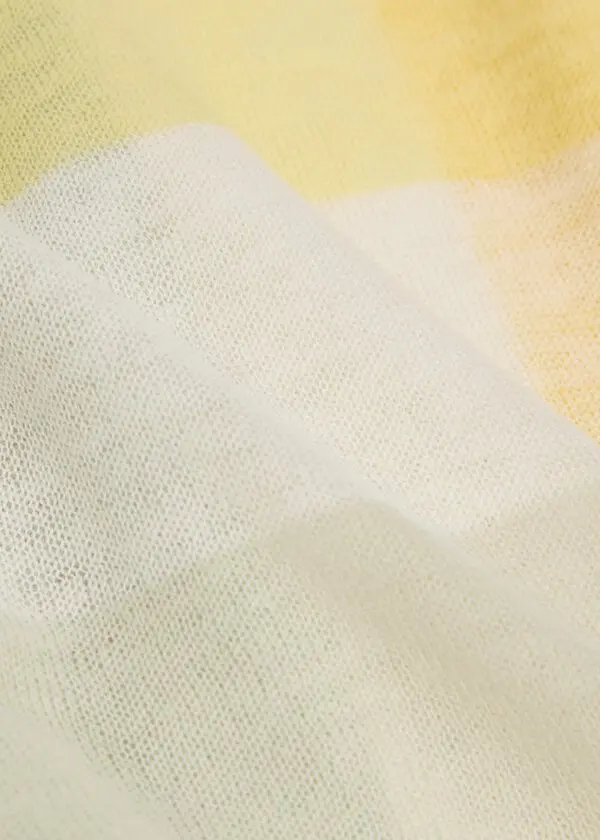 Vince Checked Fine-knit Wool Tank Top