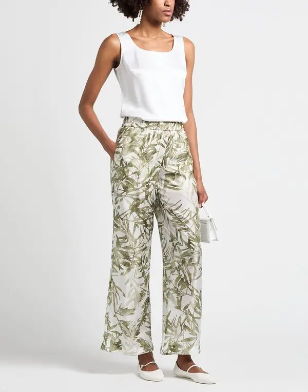 Brunello Cucinelli Floral Print Wide Leg Trousers