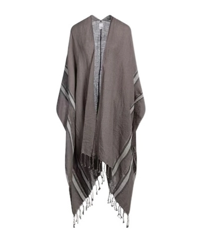 Brunello Cucinelli Striped Shawl With Tassels