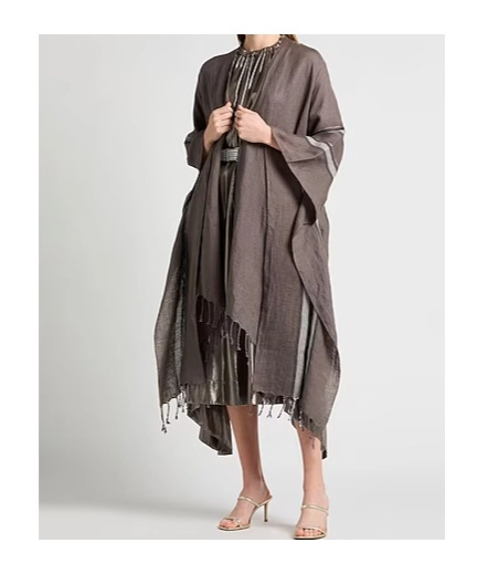 Brunello Cucinelli Striped Shawl With Tassels