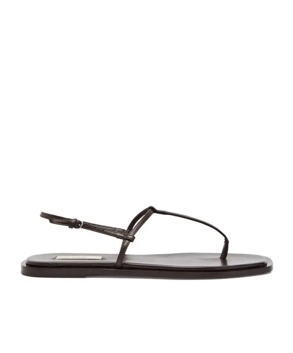 TOTEME T-strap Leather Sandals