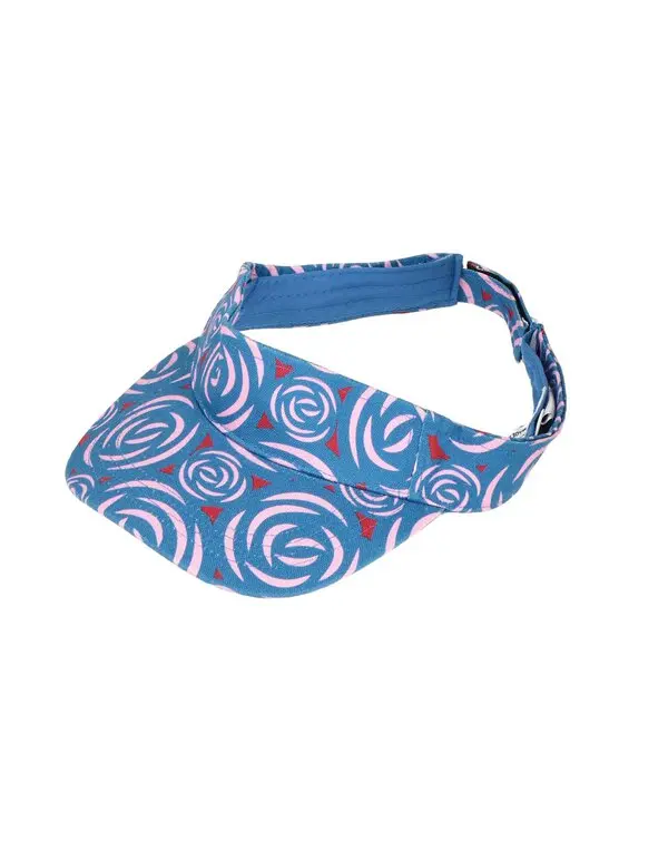 GANNI Floral Print Baseball Visor - Blue