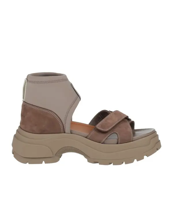 MAISON MARGIELA Dual Color Leather Hook-loop Sandals