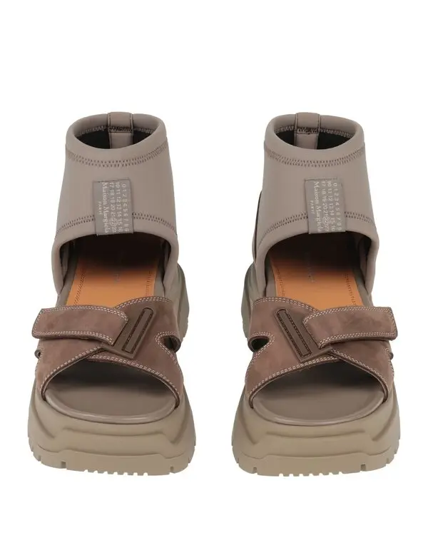 MAISON MARGIELA Dual Color Leather Hook-loop Sandals