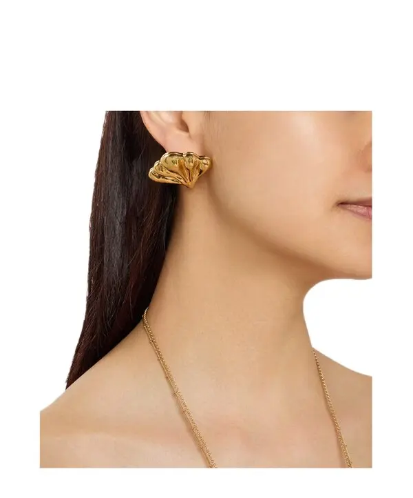 Chloé Golden Shell Earrings