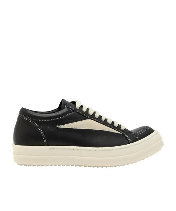 Rick Owens Brushed Suede Sneakers - Black