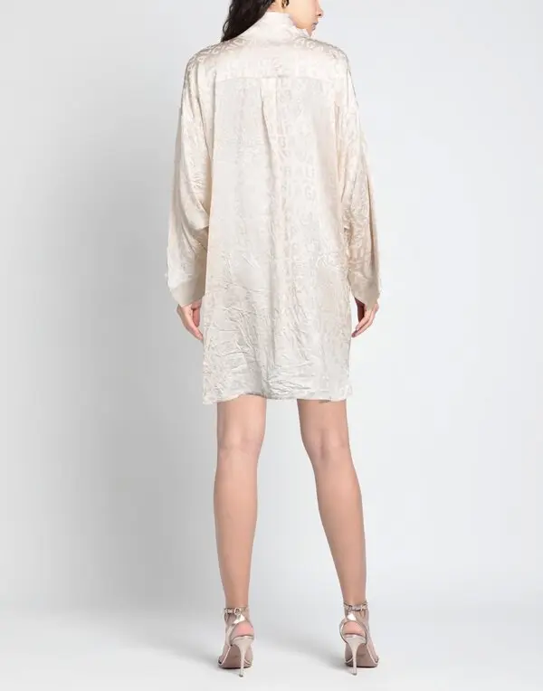 Balenciaga Logo-print Satin Shirt Dress