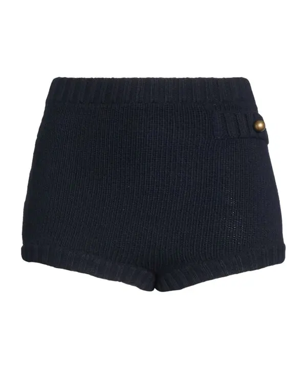 Chloé Solid Color Knitted Hot Pants