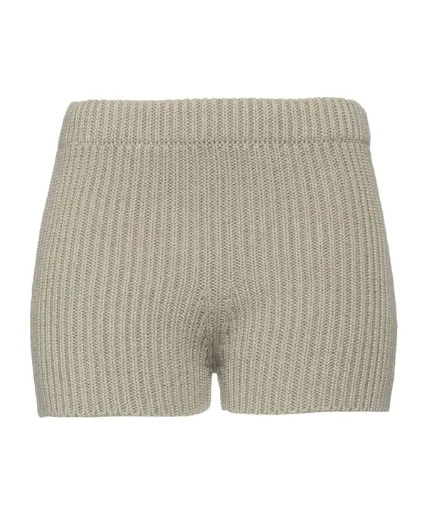 Max Mara Minimalist Solid Color Knit Shorts