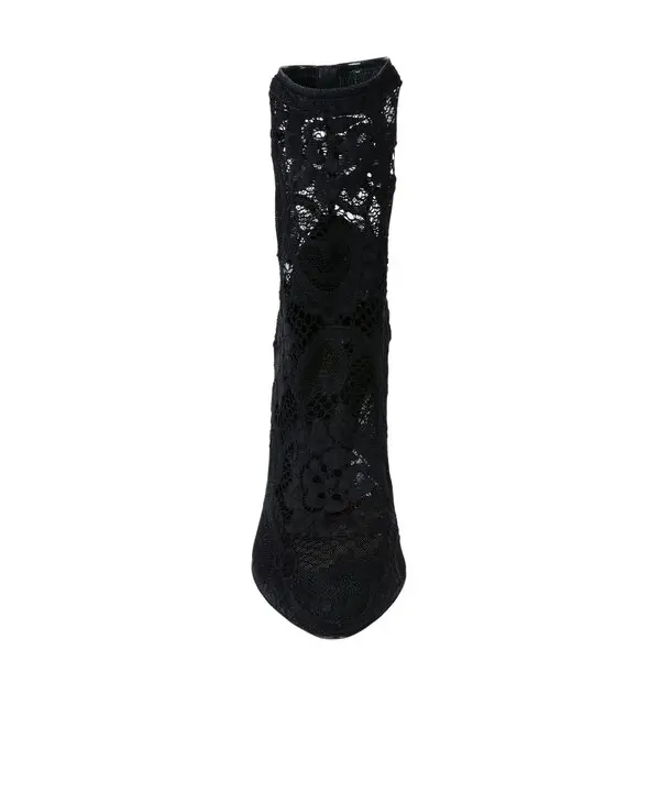 Dolce & Gabbana Lace Sock Ankle Boots