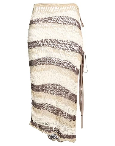 Sportmax Asymmetric Striped Knit Midi Skirt