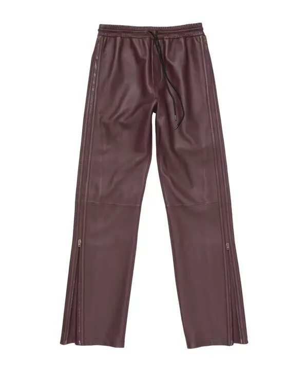 Acne Studios Drawstring Leather Trousers