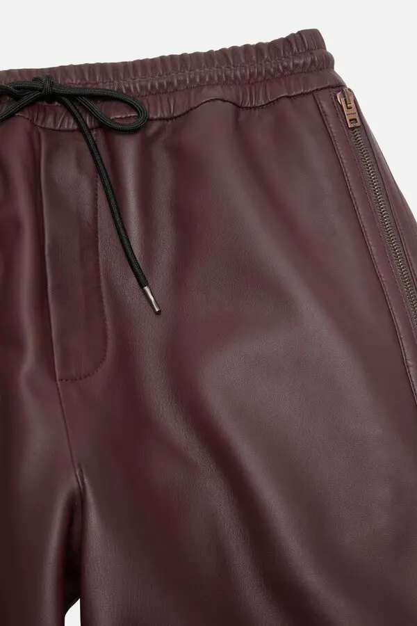 Acne Studios Drawstring Leather Trousers