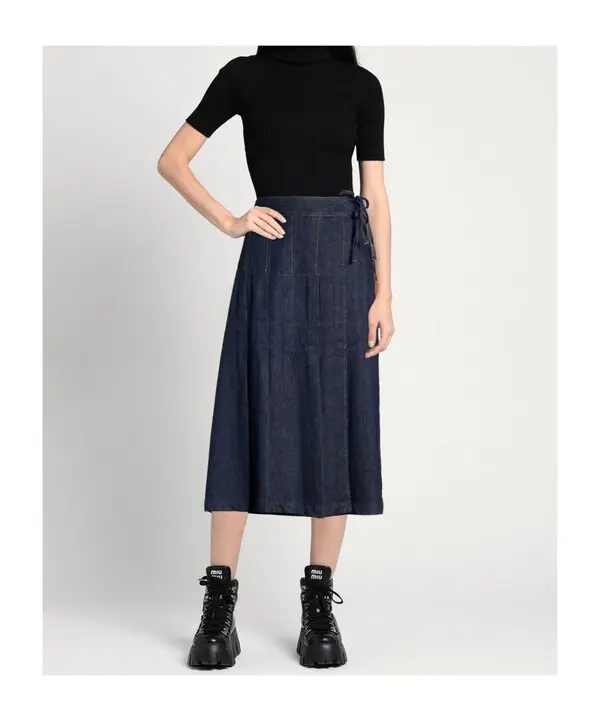 MAXCO. Max&co. Denim Wrap Skirt