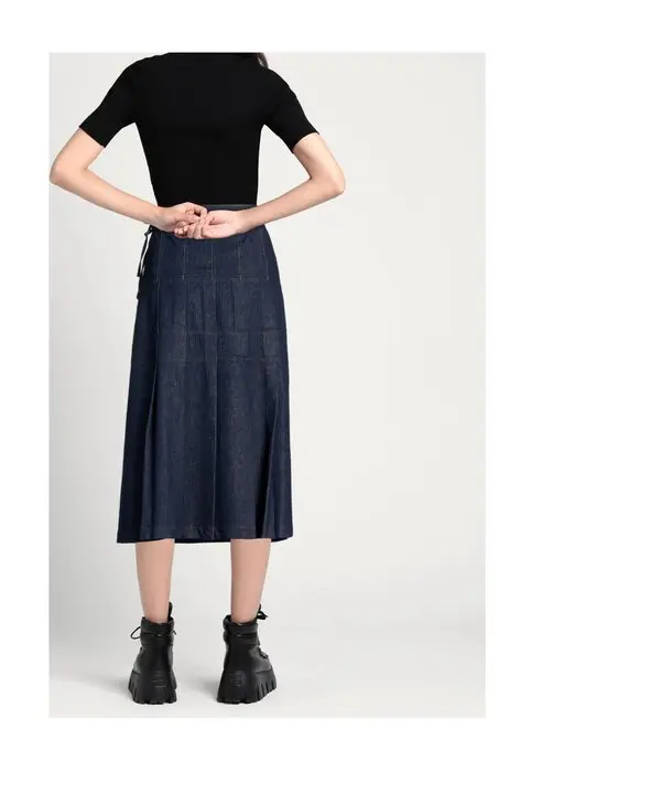 MAXCO. Max&co. Denim Wrap Skirt