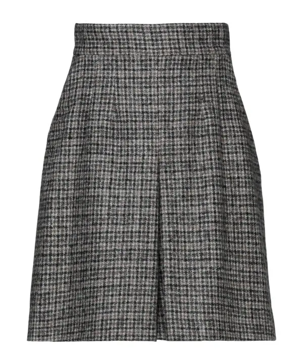 Dolce & Gabbana Pleated Flannel Skirt