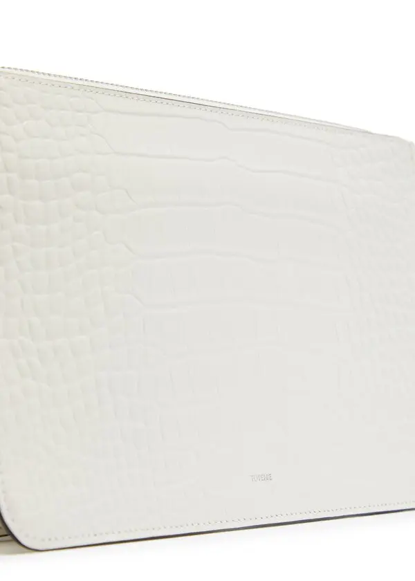 TOTEME Crocodile Pattern Clutch Bag