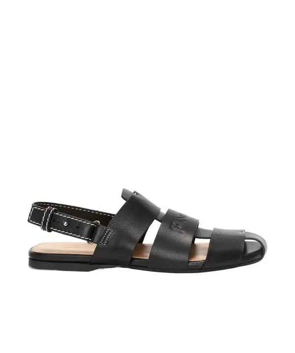 J.W.ANDERSON Logo-debossed Leather Fisherman Sandals
