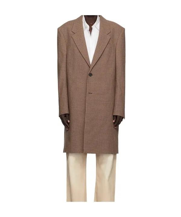 Acne Studios Houndstooth Wool Coat