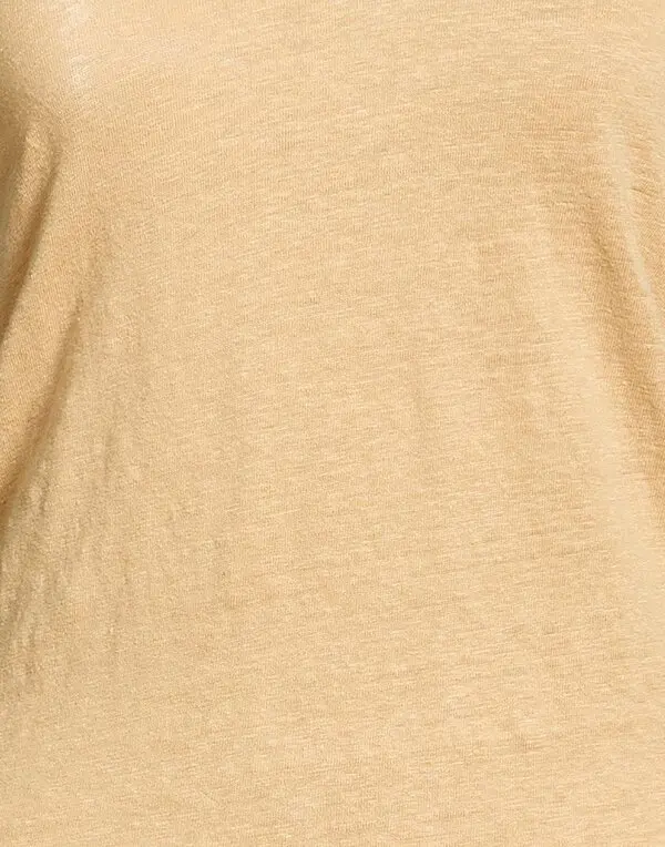 Isabel Marant Étoile Solid Linen V-neck Short-sleeve T-shirt - Nude