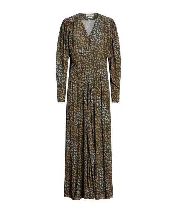 Isabel Marant Étoile Printed Long Sleeve Maxi Dress