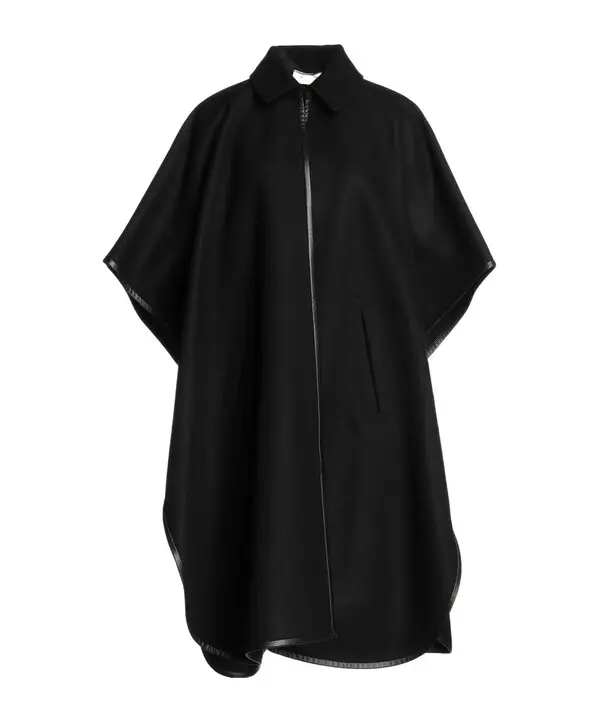 Saint Laurent Fashionable Solid Color Sleeveless Flannel Coat