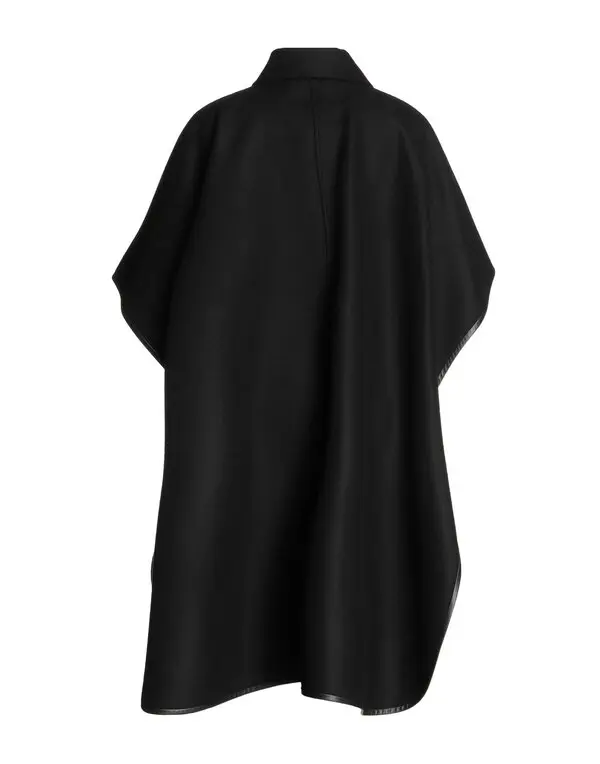 Saint Laurent Fashionable Solid Color Sleeveless Flannel Coat