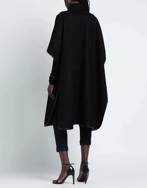 Saint Laurent Fashionable Solid Color Sleeveless Flannel Coat