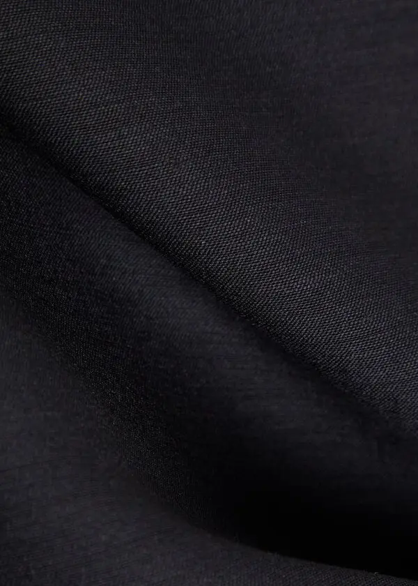 RÓHE Draped Woven Midi Dress