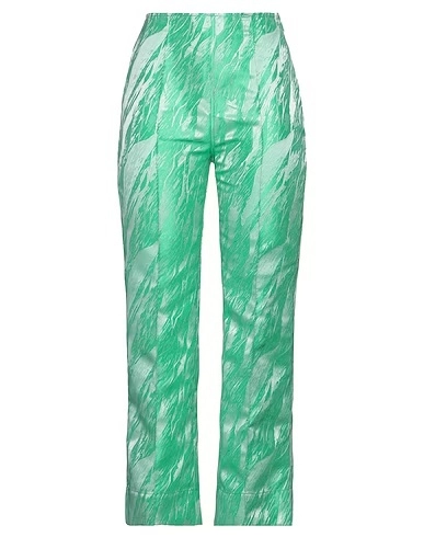 GANNI Two-tone Jacquard Satin Casual Pants