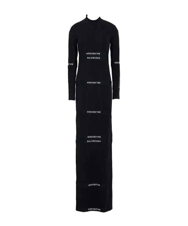 Balenciaga Solid Color Long Sleeve T-shirt Dress