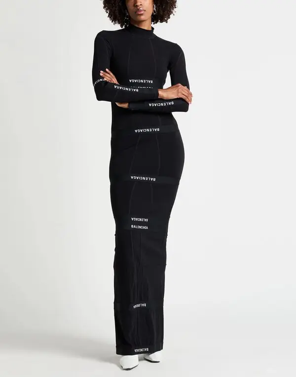 Balenciaga Solid Color Long Sleeve T-shirt Dress