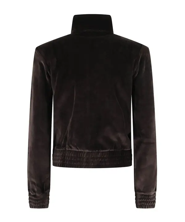 SPORTY  RICH Striped Zip-up Track Jacket